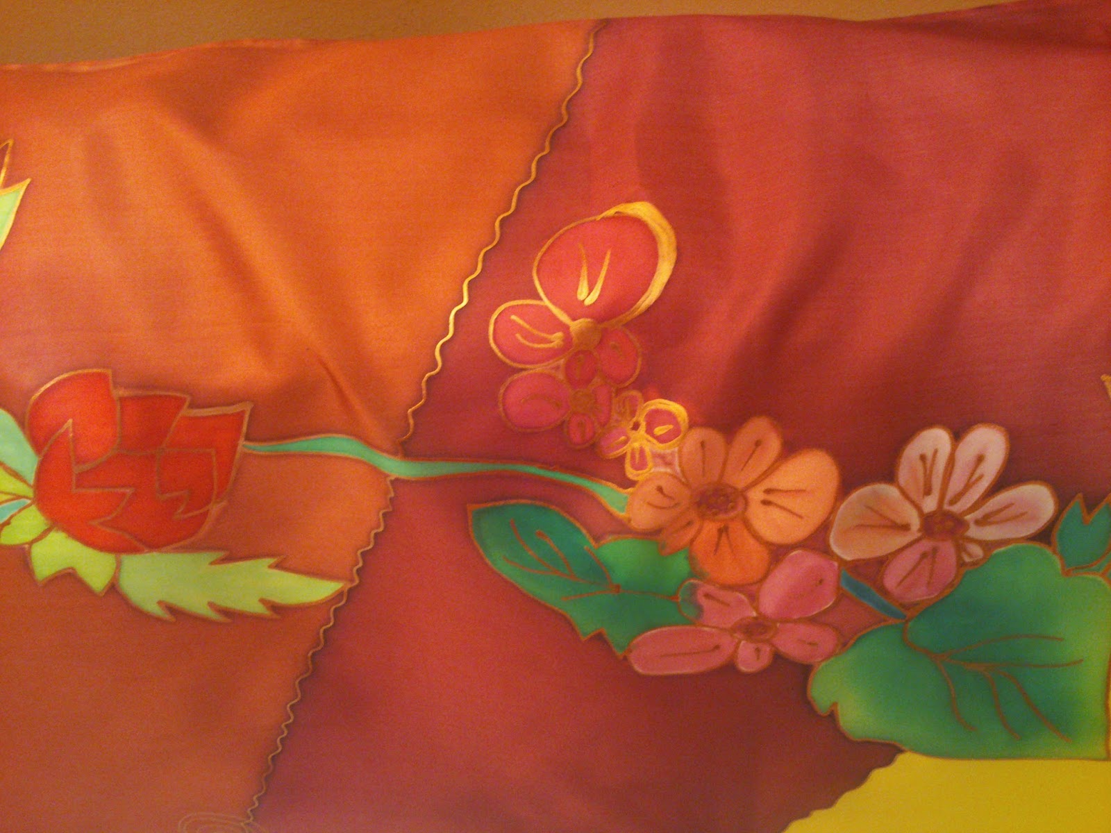 PAÑUELOS DE SEDA PINTADOS A MANO